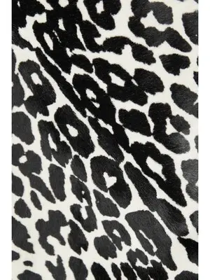 Michael Kors Leopard-print Calf Hair Mini Skirt