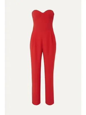 RASARIO Strapless Crepe Jumpsuit