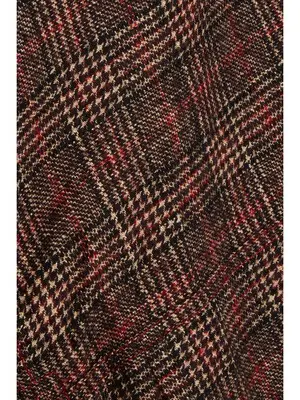 Akris Belted Checked Wool Jacket