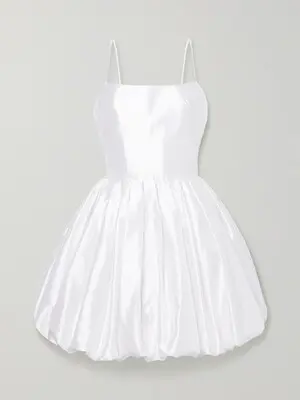 RASARIO Silk-satin Mini Dress