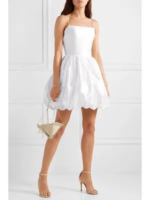 RASARIO Silk-satin Mini Dress