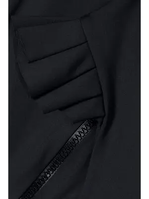 PORT DE BRAS Biker Ruffled Stretch-jersey Playsuit
