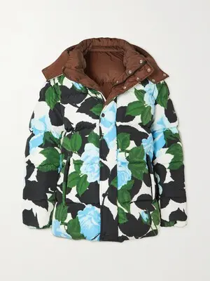 RICHARD QUINN Reversible Floral-print Quilted Shell Down Jacket