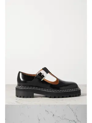 Proenza Schouler Glossed-leather Mary Jane Pumps