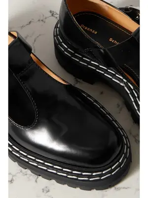 Proenza Schouler Glossed-leather Mary Jane Pumps