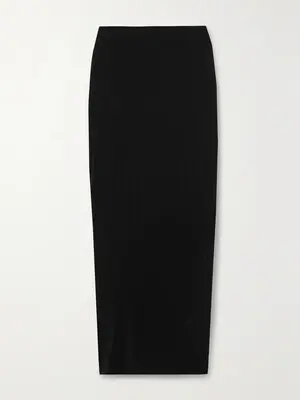 Wardrobe.NYC Stretch-knit Maxi Skirt - Black