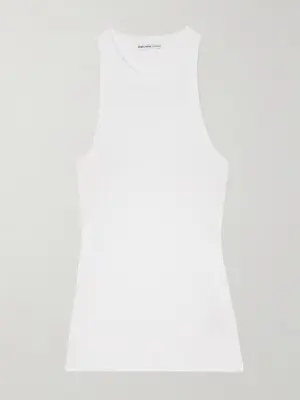 JAMES PERSE Ribbed Stretch-supima Cotton Tank