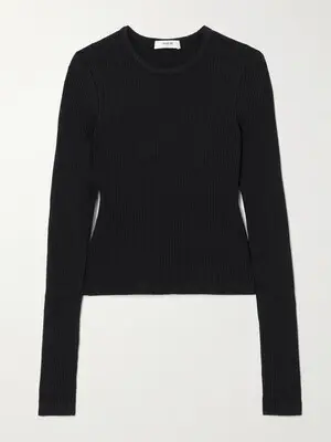 AGOLDE Alma Ribbed Organic Cotton Top