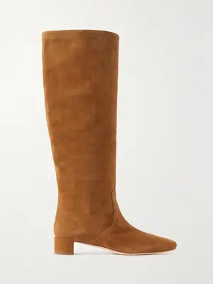 LOEFFLER RANDALL Suede Knee High Boots - Brown
