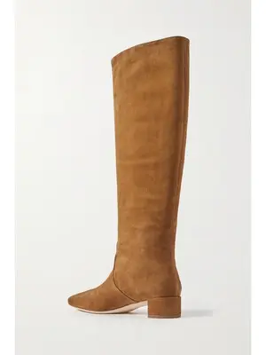 LOEFFLER RANDALL Suede Knee High Boots - Brown