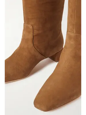 LOEFFLER RANDALL Suede Knee High Boots - Brown