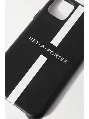 Net-a-porter The Daily Edited Printed Leather Iphone 11 Pro Case