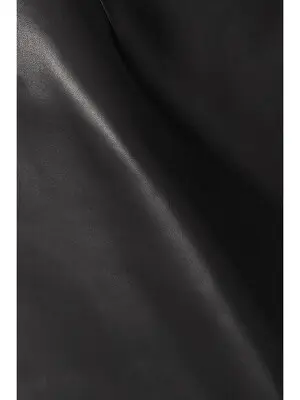 Versace Paneled Leather Mini Dress