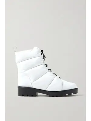 PORTE & PAIRE Quilted Shell Ankle Boots