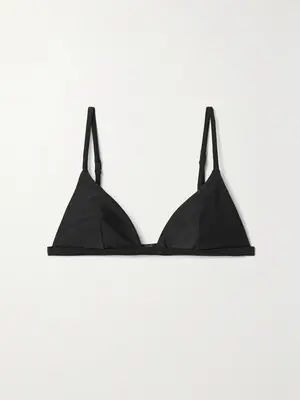 Matteau Petite Triangle Bikini Top - Black