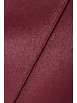 Akris Leather Straight-leg Pants