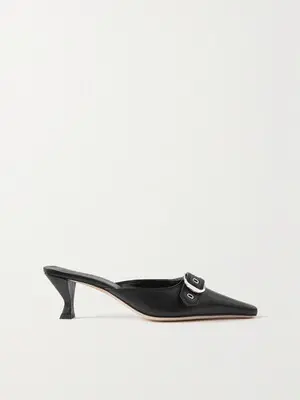 By Far Evelyn Leather Mules
