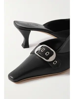 By Far Evelyn Leather Mules
