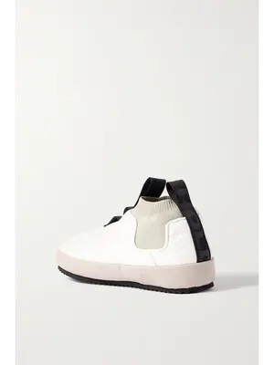 HOLDEN Stretch-knit Trimmed Quilted Shell Slippers