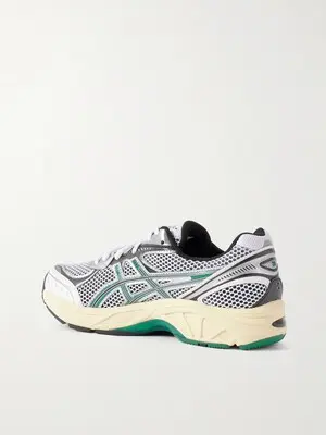 Asics Gt-2160 Faux Leather-trimmed Mesh Sneakers - Gray