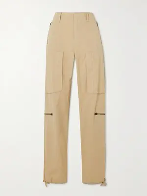 Rag & Bone Kai Cotton-ripstop Straight-leg Pants - Neutrals