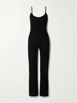 LESET Rio Corset Stretch-ponte Jumpsuit
