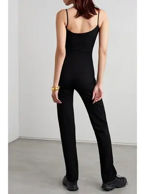 LESET Rio Corset Stretch-ponte Jumpsuit