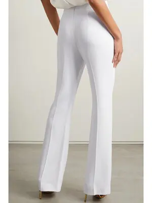 ET OCHS Stretch-cady Flared Pants - White