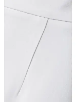 ET OCHS Stretch-cady Flared Pants - White