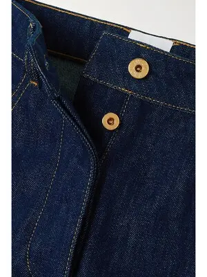 PATOU Cropped High-rise Straight-leg Jeans