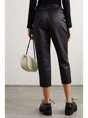 Comme Des Garçons Pinstriped Tapered Pants