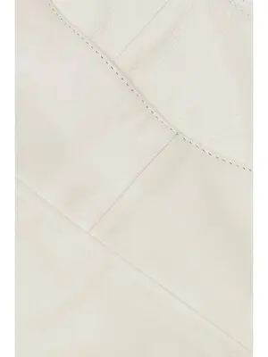 SUPRIYA LELE Cutout Leather Mini Skirt