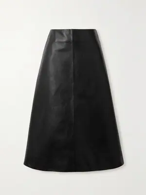 Magda Butrym Leather Midi Skirt