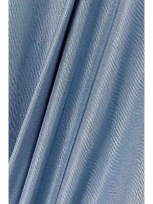 Victoria Beckham Asymmetric Draped Cutout Metallic Stretch-jersey Midi Dress