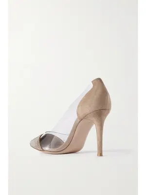 GIANVITO ROSSI 85 Crystal-embellished Pumps