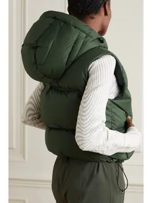 Aztech Mountain Snowbird Hooded Quilted Shell Down Gilet