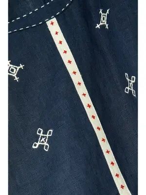 Vita Kin Gera Embroidered Linen Top