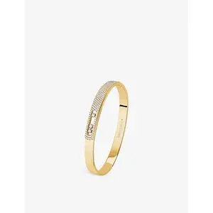Messika Move Noa 18ct Yellow-Gold And 1.18ct Pavé-Diamond Bangle Yellow Gold