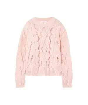 Our Legacy Cable Sonar Open-knit Wool Sweater - Pink