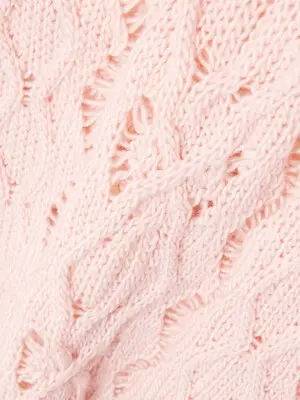 Our Legacy Cable Sonar Open-knit Wool Sweater - Pink