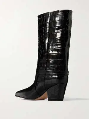 Paris Texas Jane Buckled Knee Boots