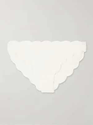 Marysia Antibes Scalloped Bikini Briefs - Off-white