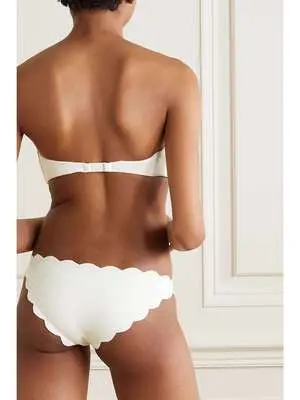 Marysia Antibes Scalloped Bikini Briefs - Off-white