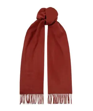 Johnstons Of Elgin Fringed Merino Wool Scarf