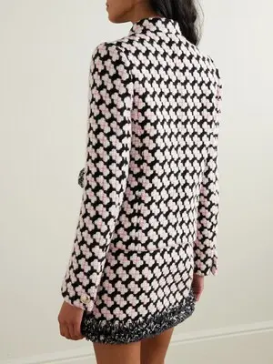 Emilio Pucci Fringed Wool-blend Tweed Jacket
