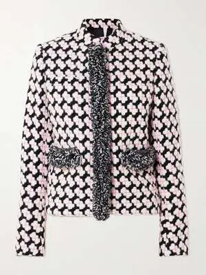 Emilio Pucci Fringed Wool-blend Tweed Jacket