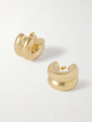 UNCOMMON MATTERS Billow Vermeil Hoop Earrings - Gold