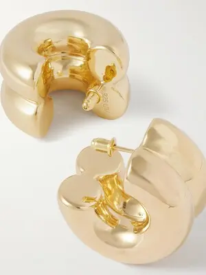 UNCOMMON MATTERS Billow Vermeil Hoop Earrings