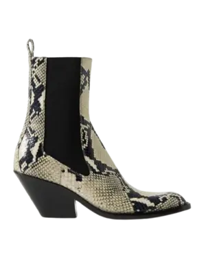Khaite Austin Snake-effect Ankle Boots