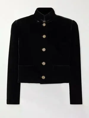 Loro Piana Stephanie Velvet Jacket - Black